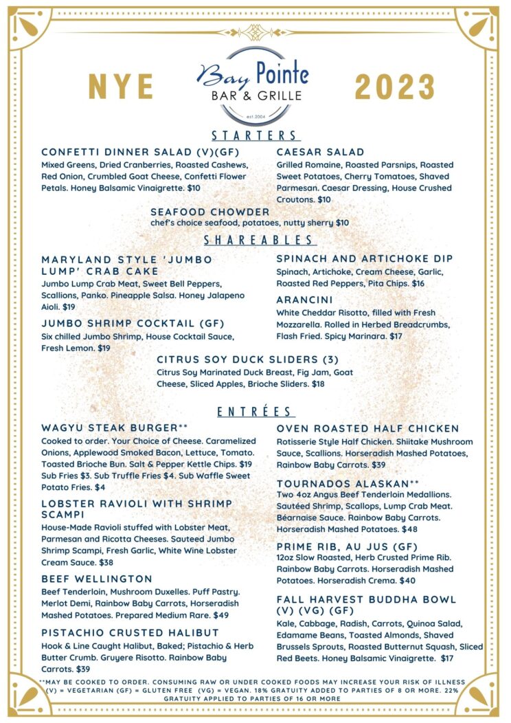 Bay Pointe Bar & Grille | Bay Pointe